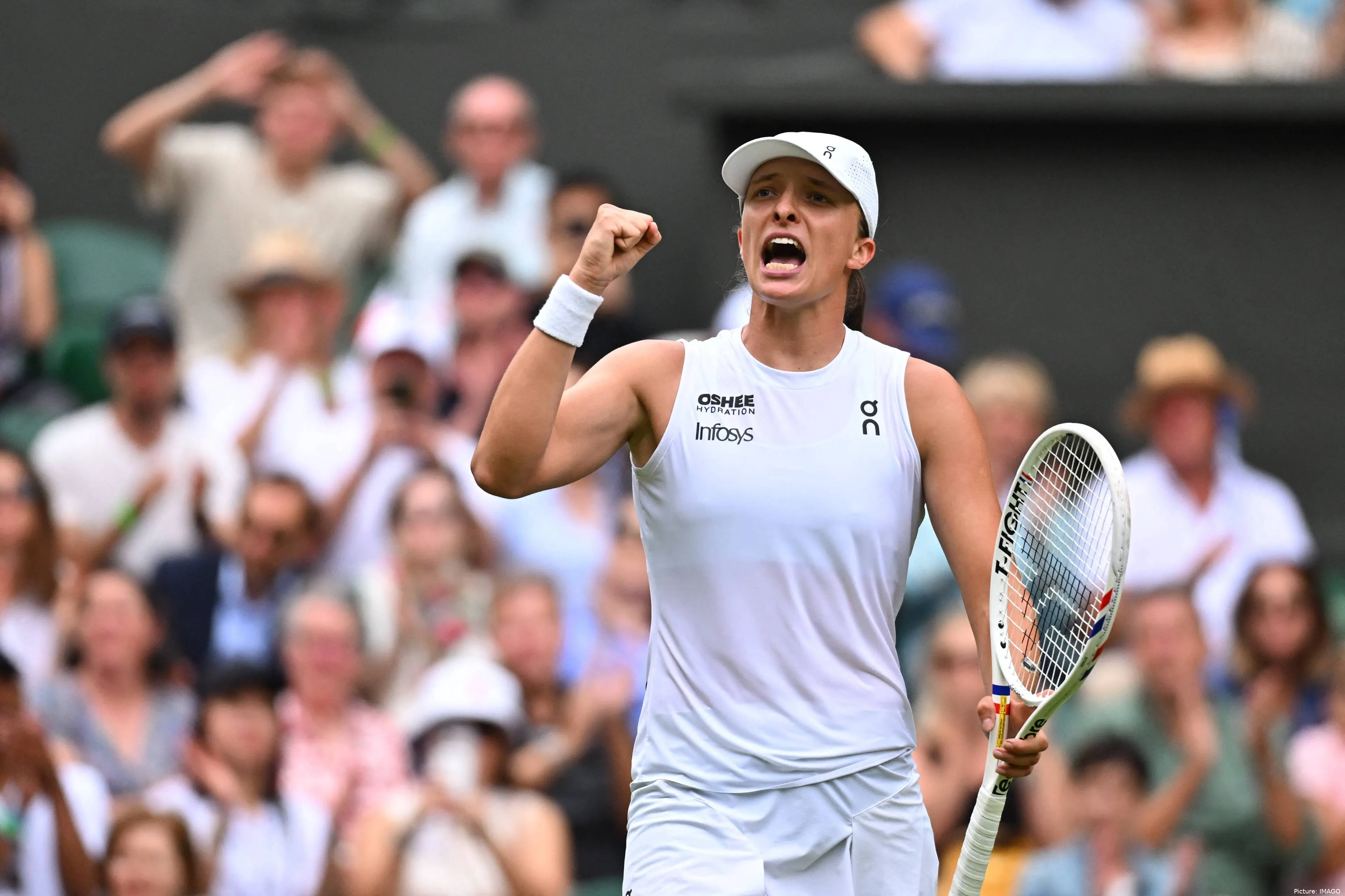 Wimbledon history made: Iga Swiatek delivers double bagel to Amanda Anisimova for 6th Grand Slam ...